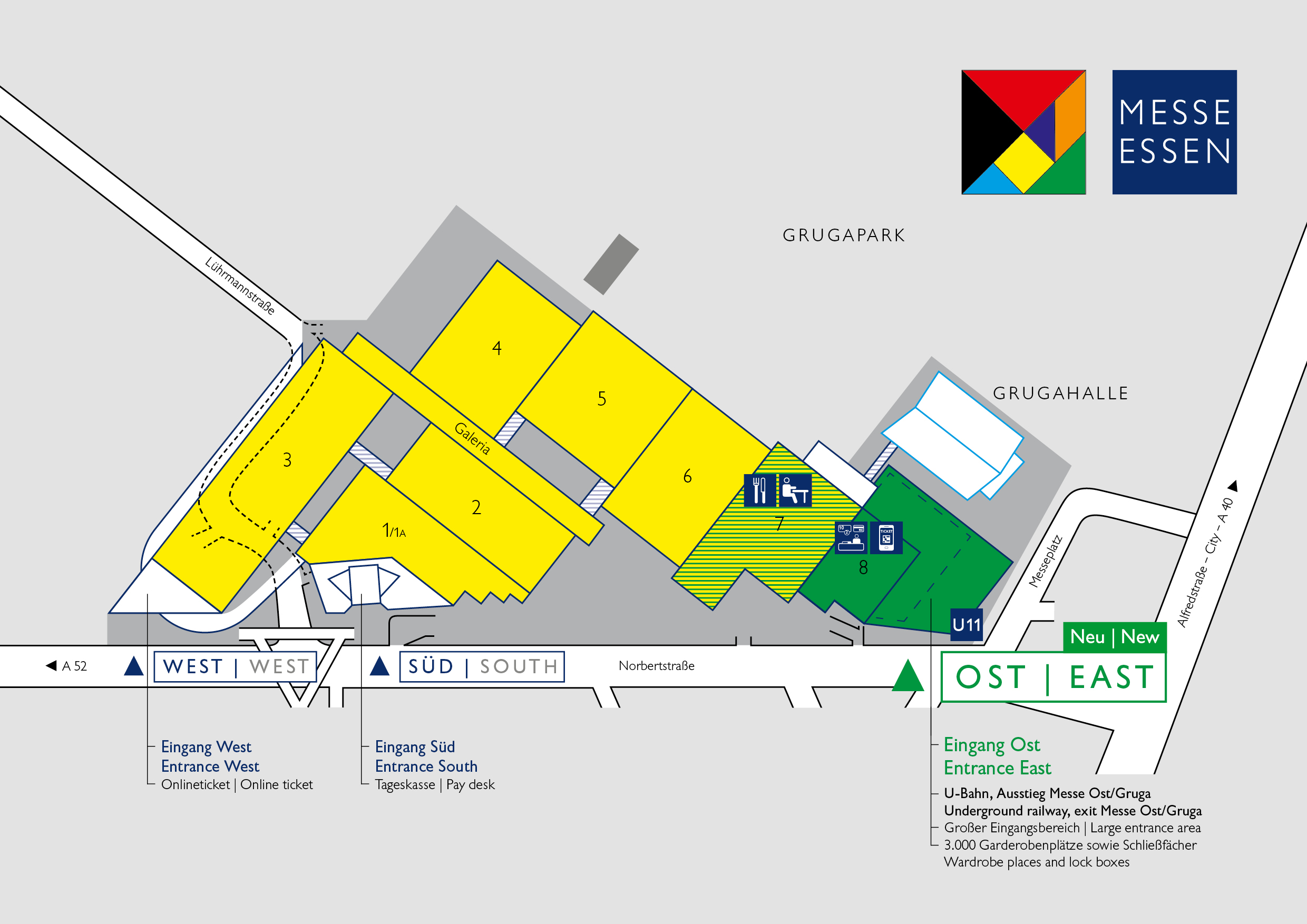 Messe Essen | News: ACHTUNG: Eingang Ost zur SPIEL '19 erstmalig geöffnet!